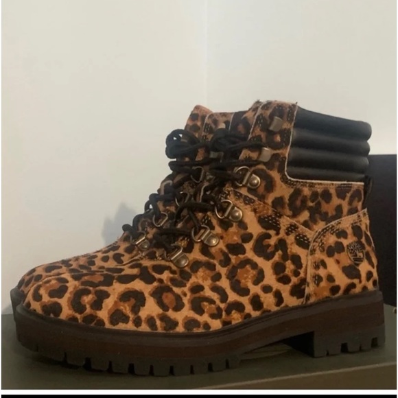 timberland leopard print